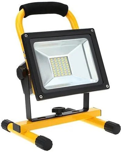 LED21 LED SMD reflektor 20W, přenosný, bateriový, 1600 lm, NEUTRÁLNÍ BÍLÁ