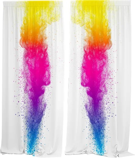 Závěsy Barevná exploze (Rozměr : 140x250, Materiál: Interlock)