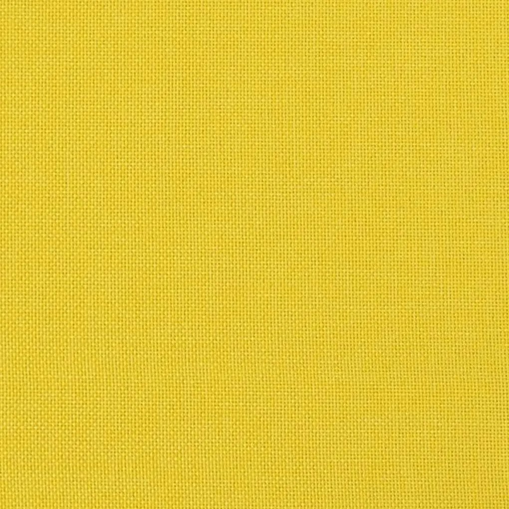 Houpací křeslo hořčicově žluté textil 328014