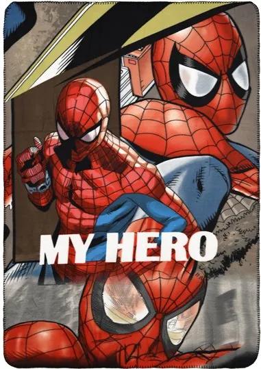 SUN CITY Fleecová / fleece deka Spiderman My Hero 100x150