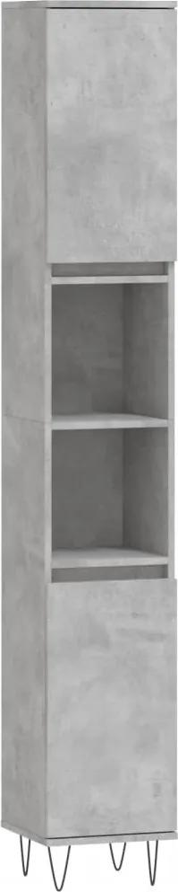 vidaXL 3dílný set koupelnového nábytku kompozitní dřevo [3190225] Barva: bílá s vysokým leskem