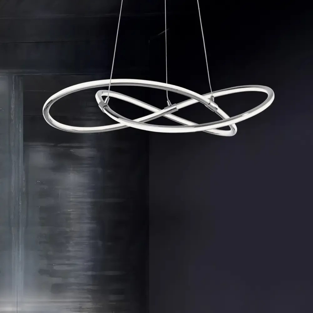 LED lustr Martino 60 Chrome