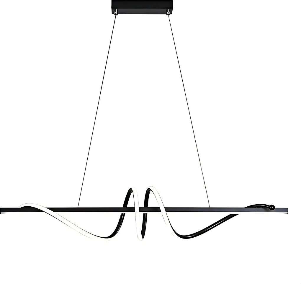 Toolight Toolight, LED stropní svítidlo 120cm, 50W, 3000K, LHJ023-CP, černá matná, OSW-50011