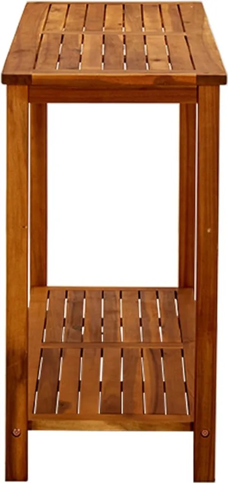 Zahradní konzolový stolek 110x40x75 cm masivní akáciové dřevo 316406