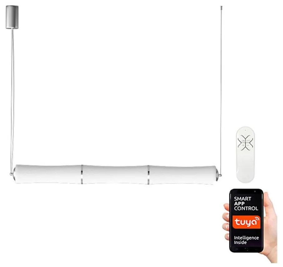 Immax NEO 07103L -LED Stmívatelný lustr na lanku BAMBOOS 45W/230V 135 cm Tuya+DO