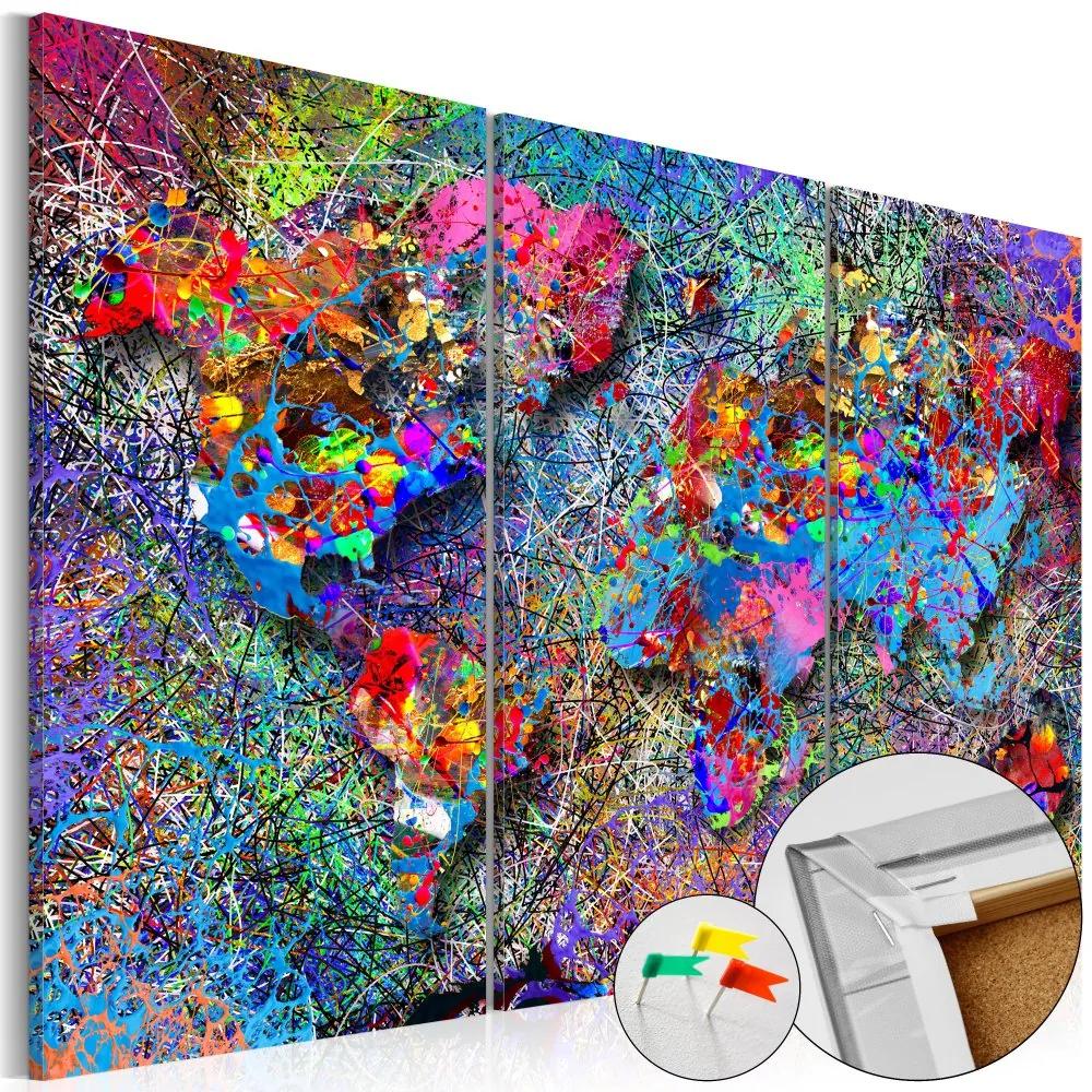 Bimago Obraz na korku - Colourful Whirl 120x80 cm