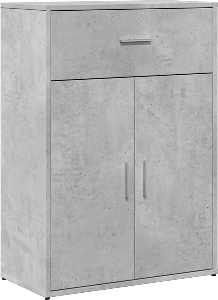 Příborníky 2 ks betonově šedé 60 x 30 x 84 cm kompozitní dřevo 3276598