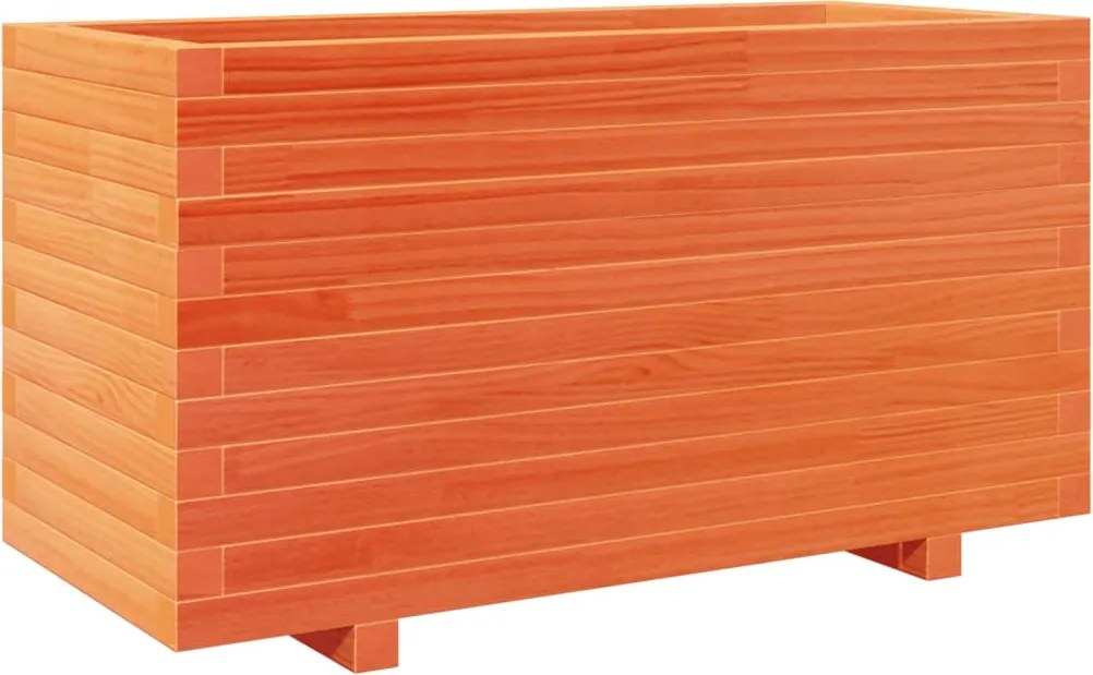 Zahradní truhlík voskově hnědý 90x40x49,5 cm masivní borovice 3282556