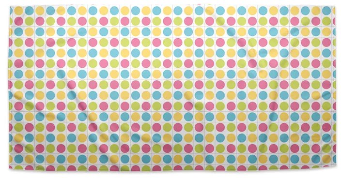 Ručník SABLIO - Veselé barevné puntíky 50x100 cm