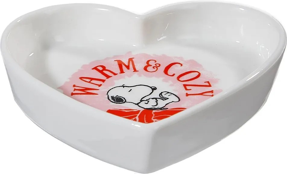 PEANUTS Talířek na šperky srdce "Warm & Cozy" 10 cm