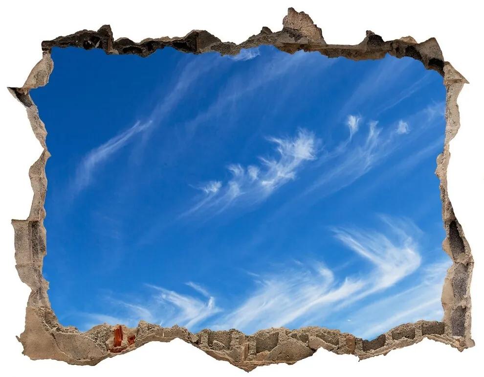 Wallmuralia Nálepka fototapeta 3D výhled Modré nebe 95x64 cm