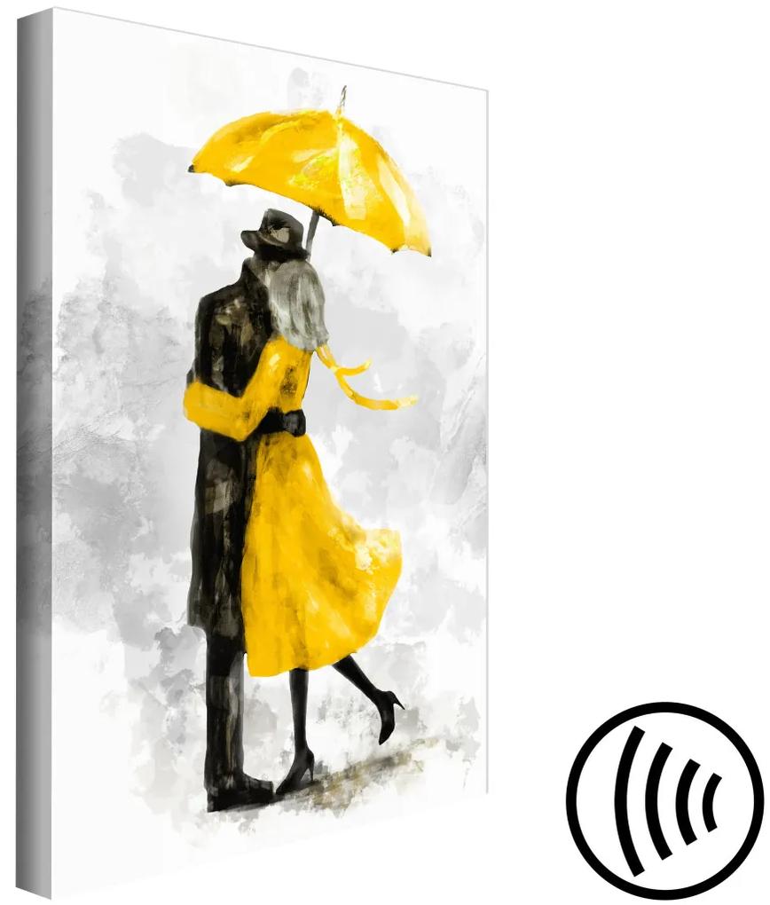 Obraz Pod žlutým deštníkem (1-dílný) vertikální