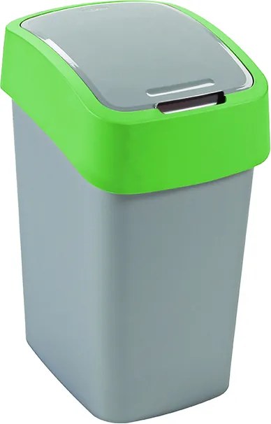 Curver FLIPBIN 10l odpadkový koš šedá/zelená 02170-P80