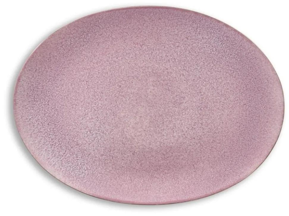 Bitz,Oválná mísa na servírovaní Oval 45 x 34 cm Grey/Light Pink | růžová