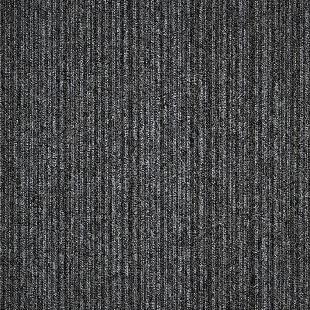 Tapibel, Kobercový čtverec Coral Lines 60345-50 šedo-černý 50 x 50 cm, chodba / předsíň