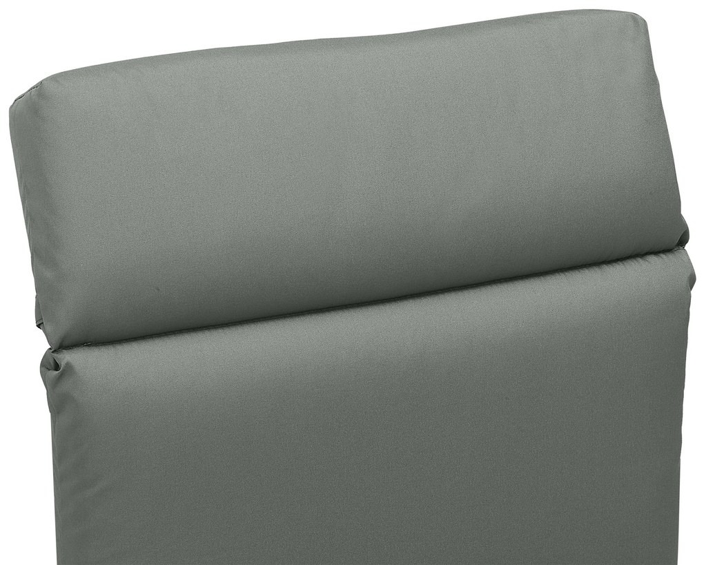 Polštář na lehátko Outsunny Polštář na zahradní lehátko polyester tmavě šedý 196 x 55 x 8 cm | Aosom