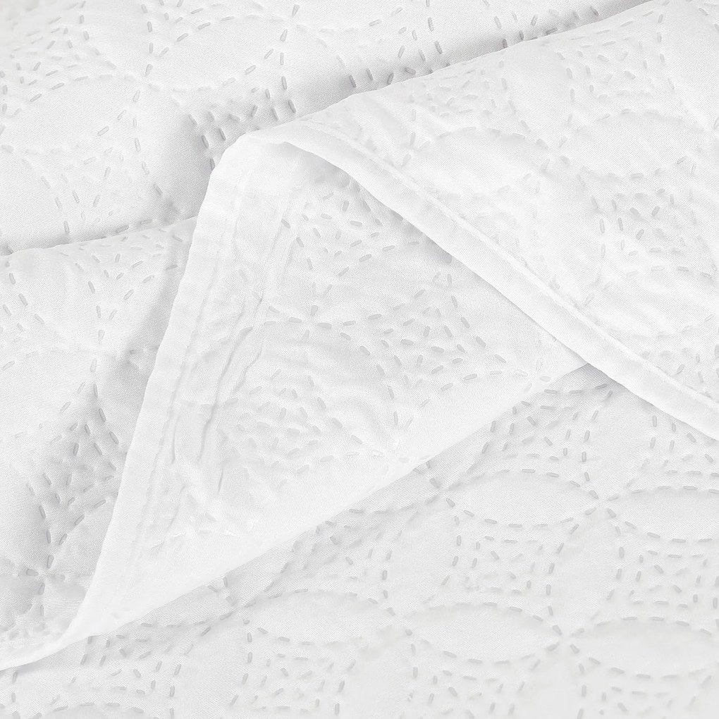 Goldea přehoz na postel - ornamenty na bílém 140 x 200 cm