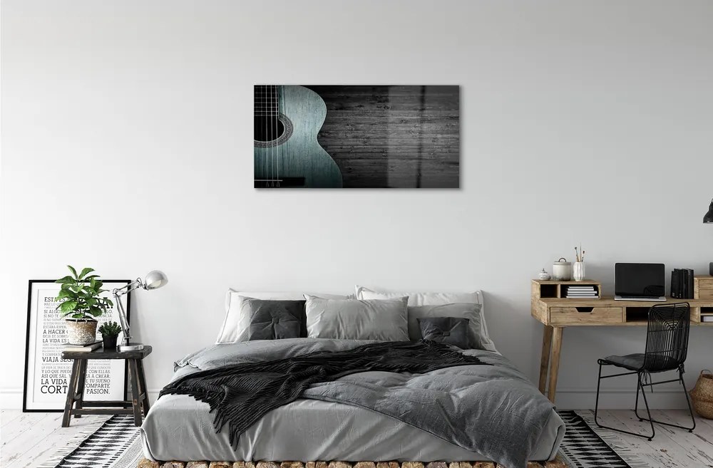 Obraz na skle Kytara 125x50 cm