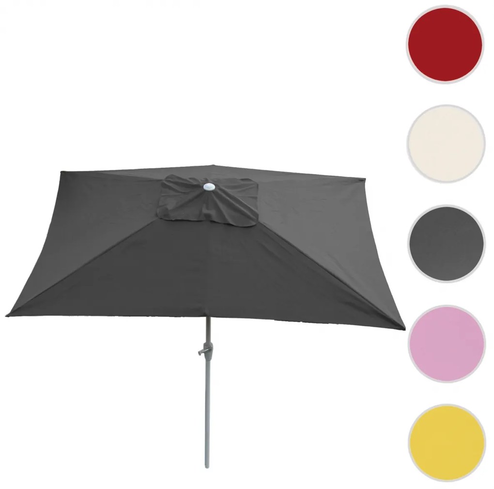 Slunečník N23 2x3m polyester/hliník - antracit