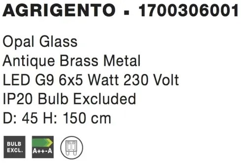 Retro lustr Agrigento 45