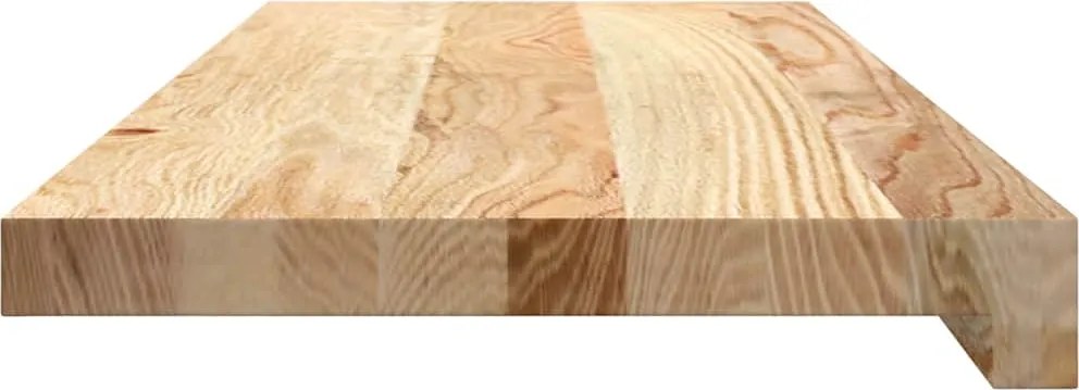 Nášlapy na schody 8 ks neošetřené 70x25x2 cm masivní dub 3282905