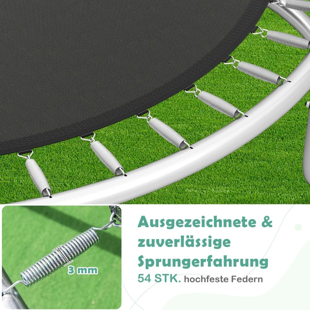 Costway Trampolína venkovní se žebříkem kulatá zahradní