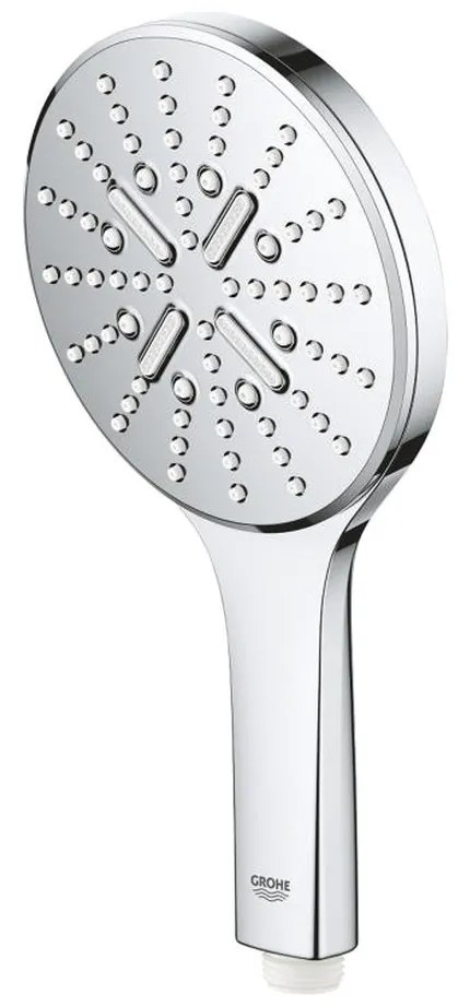 Grohe Rainshower SmartActive 130 - Ruční sprcha se 3 proudy, 9,5 l/min omezovač průtoku, chromová spodní část sprchy, chrom 26574000