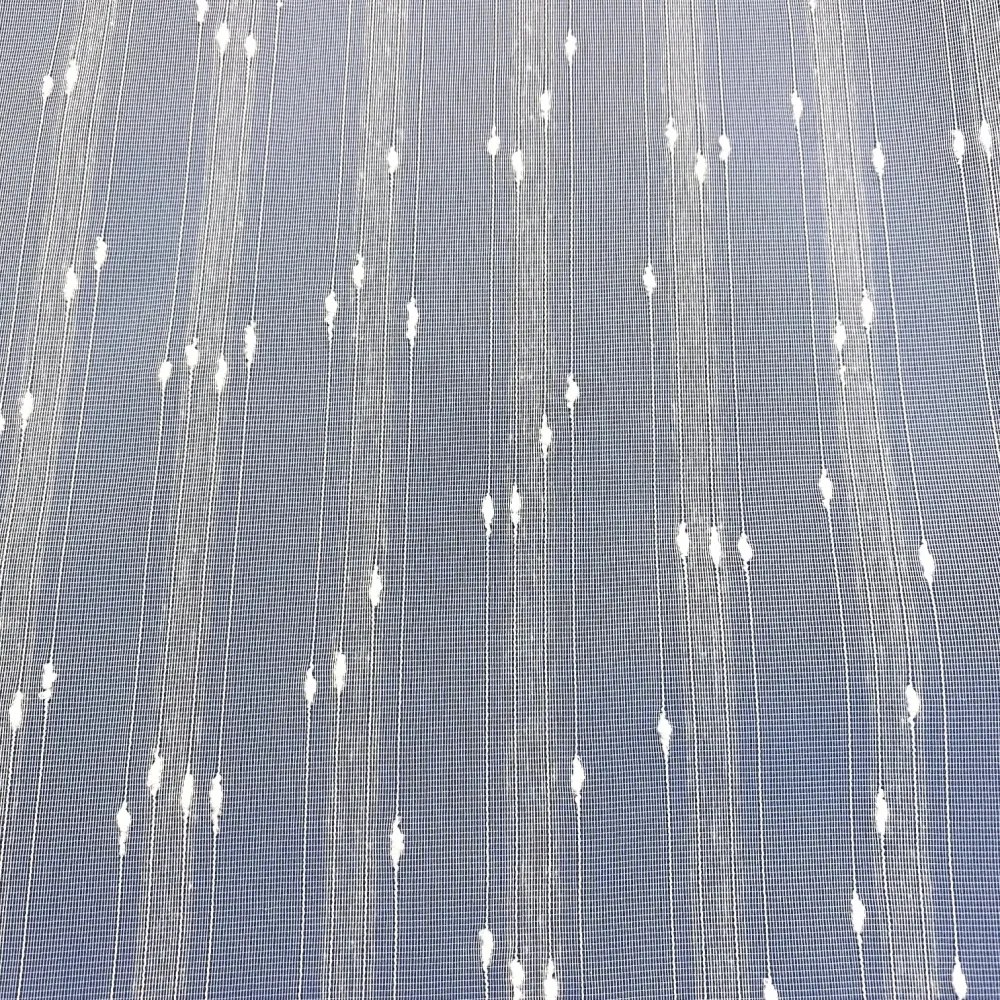 Metrážová záclona - Prší 300 obšít okraje  a našít stužku 7,5cm