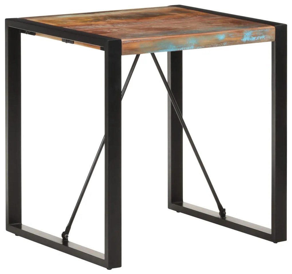 Jídelní stůl 70 x 70 x 75 cm masivní recyklované dřevo 321597