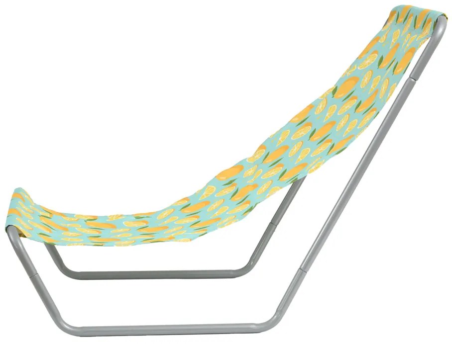 Sada 2 ks skládacích plážových lehátek SAND LEMON, barevné