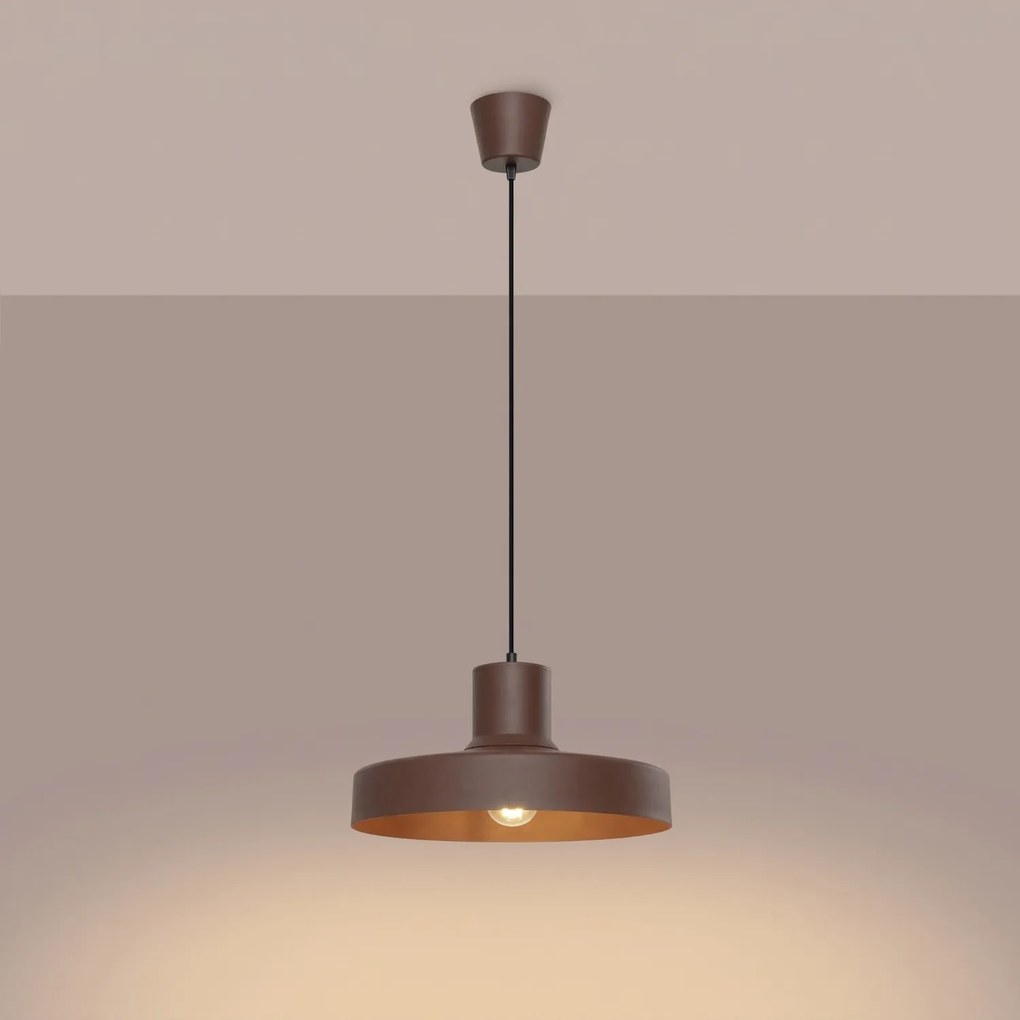 Sollux Lighting Závěsné svítidlo BILO hnědé