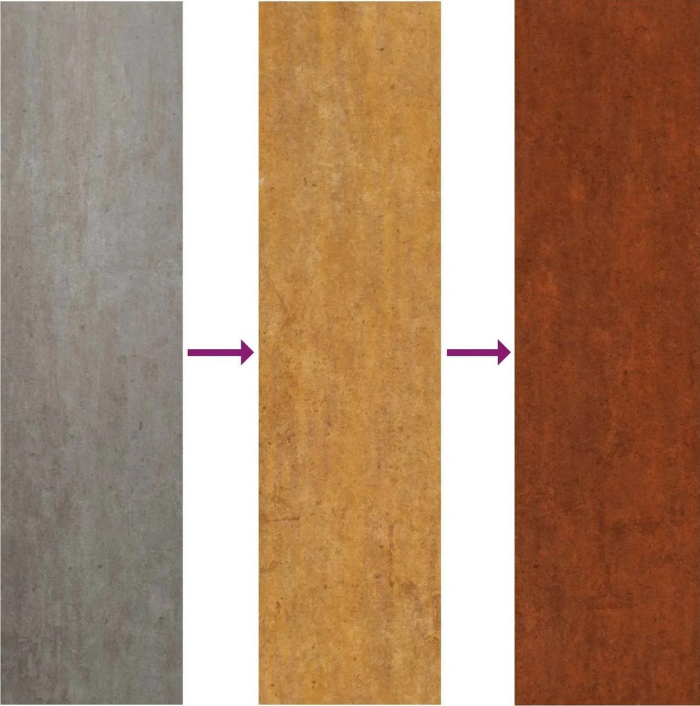 vidaXL Ochrana klimatizace Rezavá 110 x 50 x 80 cm [865910]