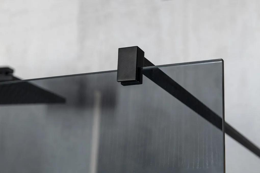 Gelco VARIO BLACK jednodílná sprchová zástěna k instalaci ke stěně, čiré sklo, 1100 mm GX1211GX1014