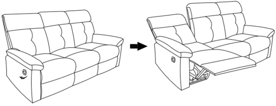 Trojsedák Elza, šedá látka, s polohováním