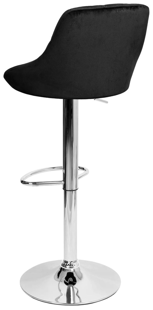 ViaDomo Via Domo - Barová židle Mano - černá - 47x105 cm