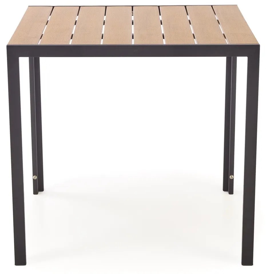Zahradní stůl Fierro 80 cm hnědý/černý