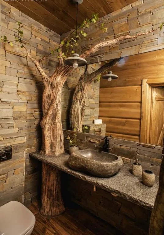 Indera The Lavabo Cut 55383 Umyvadlo z přírodního říčního kamene