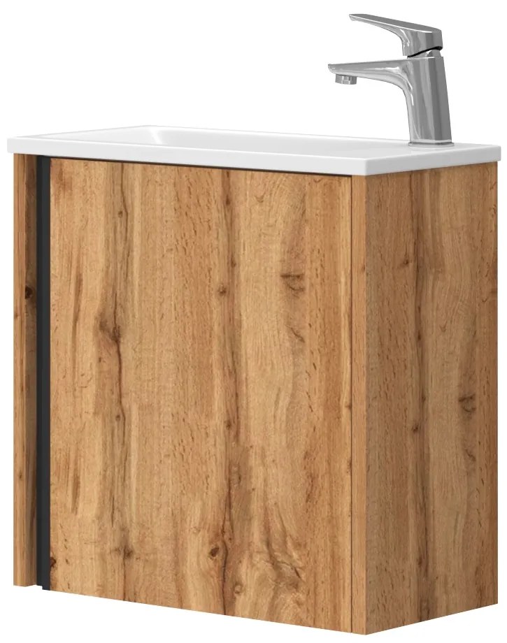 Lavedo Leo Wotan Oak 50 koupelnová skříňka s umyvadlem