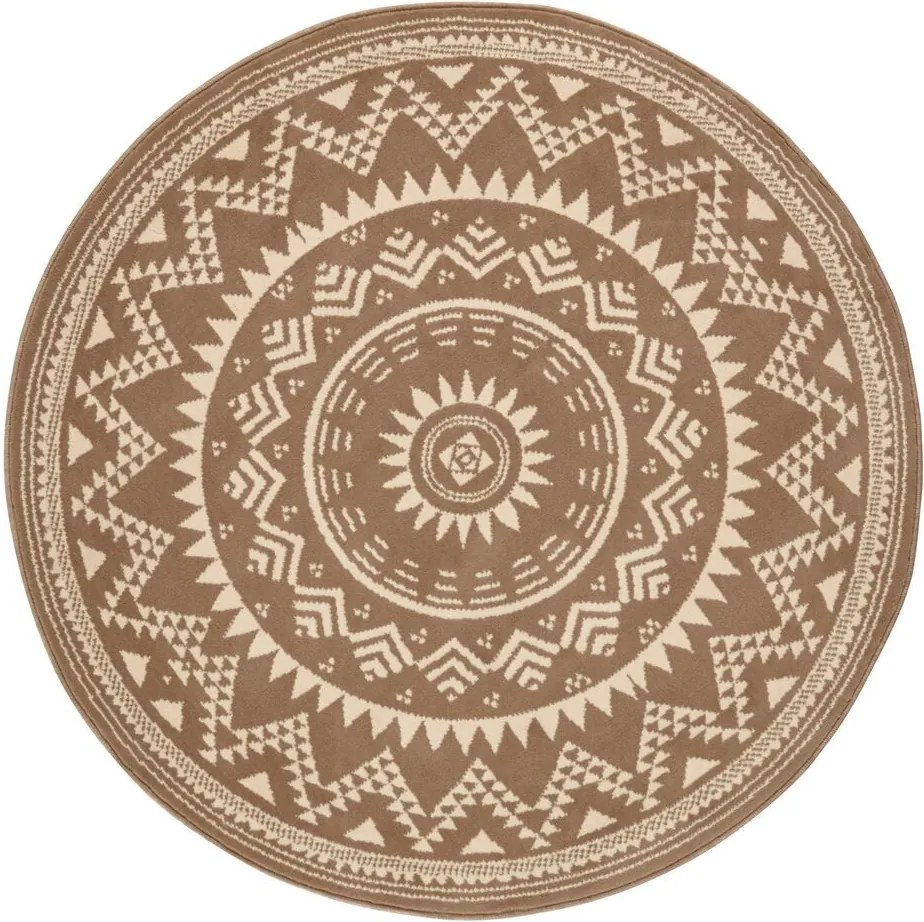 Hanse Home Collection koberce Kusový koberec Celebration 103443 Valencia Brown Rozměr: 200x200 (průměr) kruh