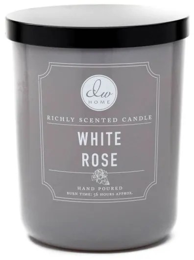 DW Home Vonná svíčka ve skle Bílá růže - White Rose, 15oz