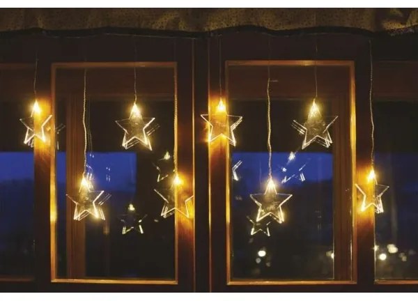 LED venkovní řetěz 8xLED/5,84m IP44 hvězdy