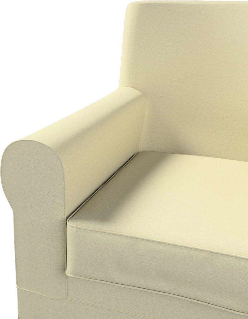 Potah na křeslo IKEA Ektorp Jennylund barva ekr látka lesklé, sametová