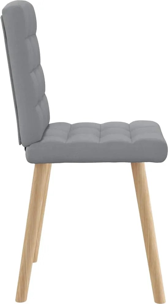 Jídelní židle 4 ks světle šedé textil 3315191