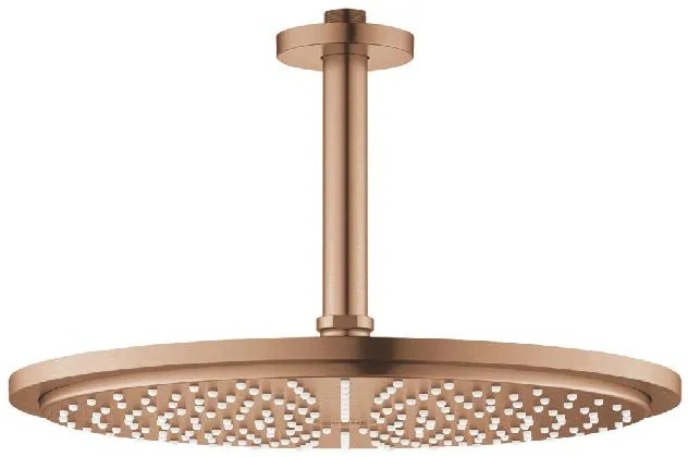 Grohe Rainshower Cosmopolitan - Hlavová sprcha 310, sprchové rameno 142 mm, 1 proud, kartáčovaný Warm Sunset 26067DL0