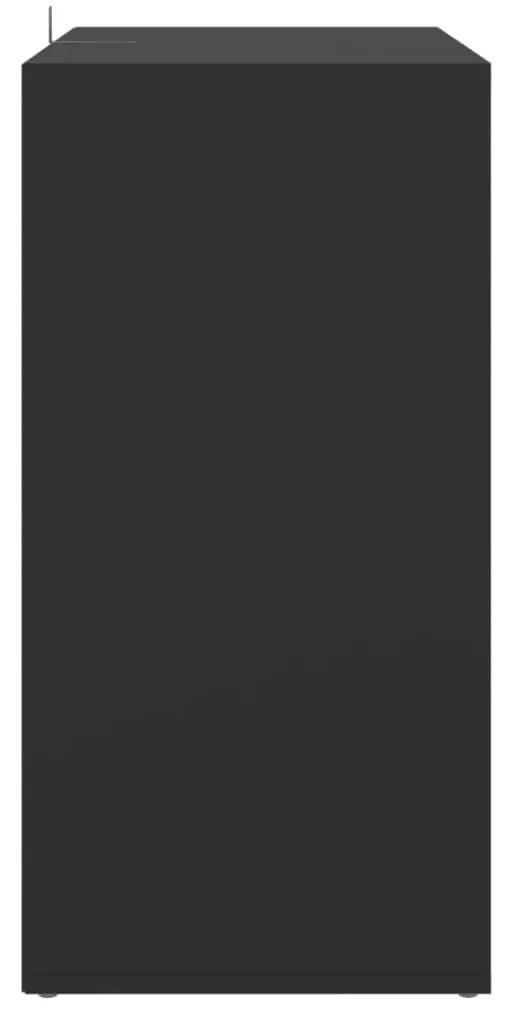 Botník černý 60 x 35 x 70 cm dřevotříska - Default Title