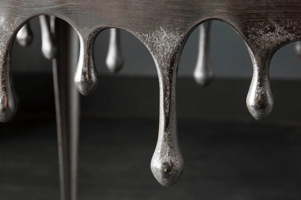 Designový odkládací stolek Gwendolyn S 44 cm stříbrný