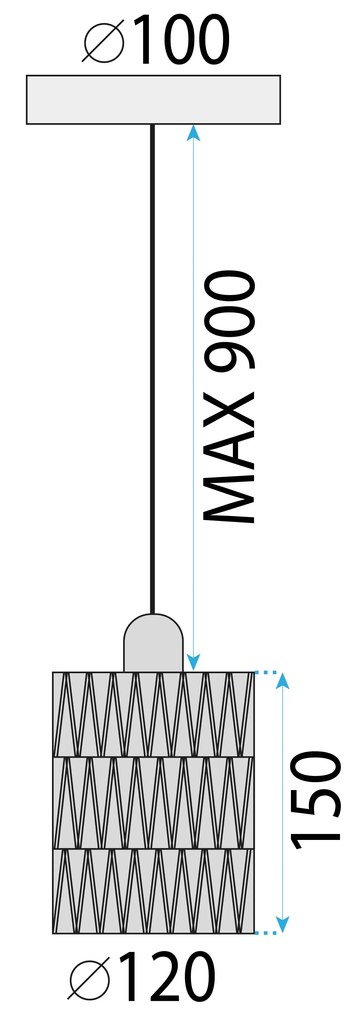 Toolight Moderní BOHO závěsné osvětlení APP1622-1CP