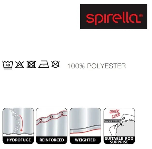 Sprchový závěs 120x200 cm Primo – Spirella