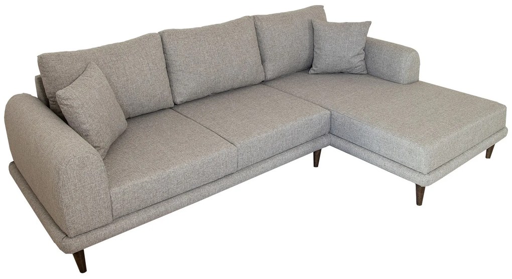 Hanah Home Čtyřmístná pohovka NERO šedá pravá 250 cm