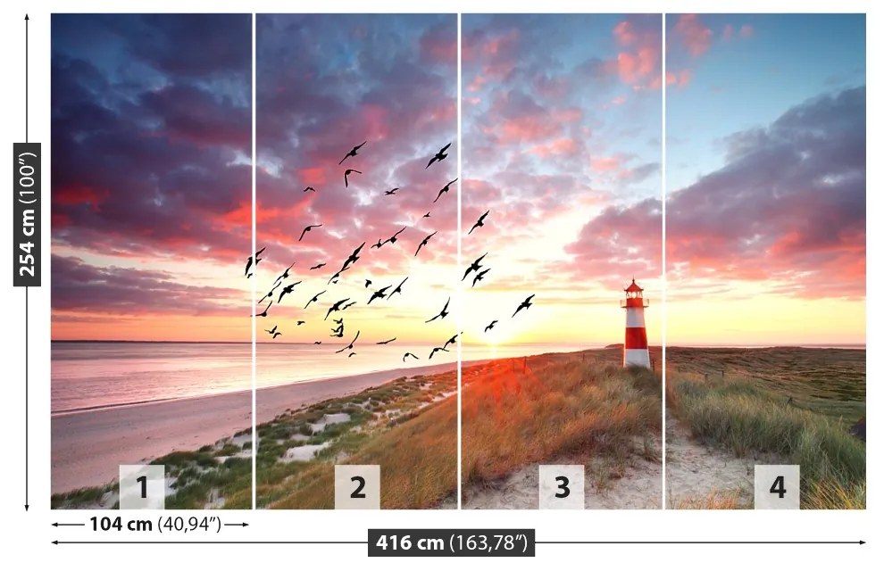 Fototapeta Maják Sylt 104x70